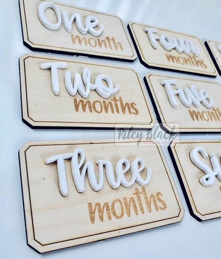 DIGITAL DOWNLOAD Simple Rectangle Layered Milestone File Boy | Etsy