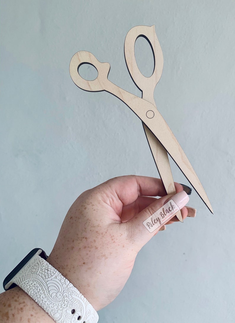 DIGITAL DOWNLOAD Scissors Svg, Glowforge Tested, Wood Cutout ...