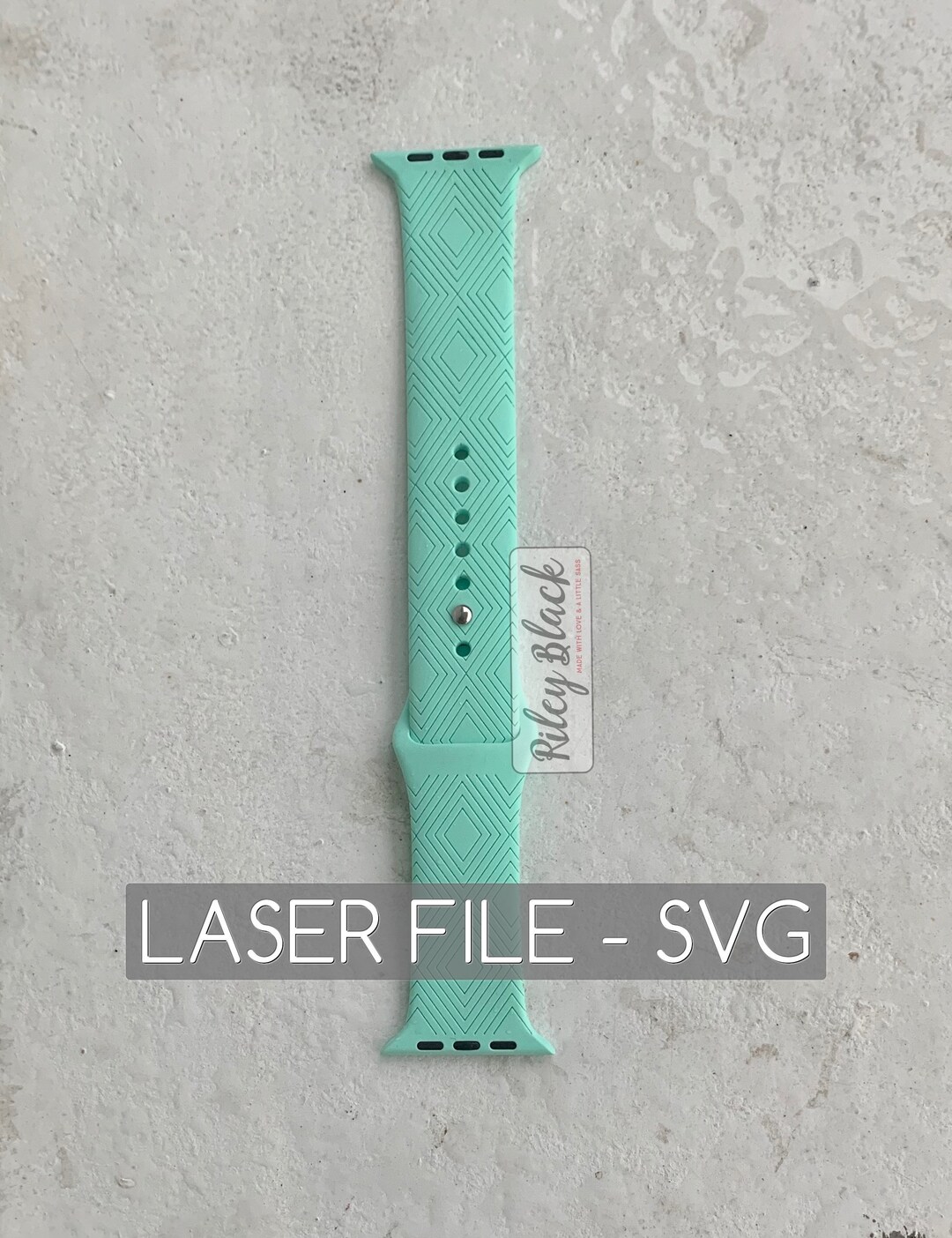 DIGITAL DOWNLOAD Hand-drawn Diamond Pattern Watchband File, Scored, Svg ...