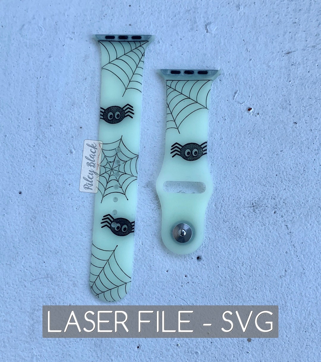DIGITAL DOWNLOAD Hand-drawn Spider and Spiderwebs Watchband File, Svg ...