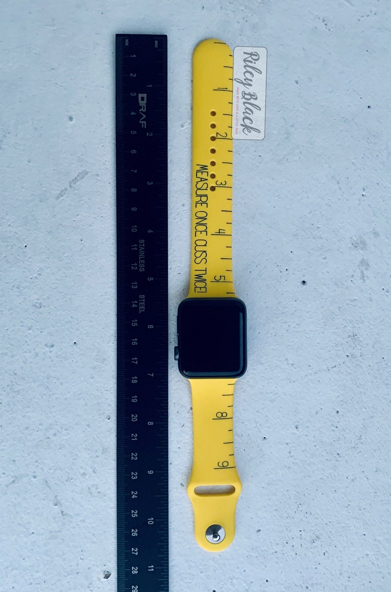 DIGITAL DOWNLOAD Measure Once, Cuss Twice Ruler Watchband File, Svg ...