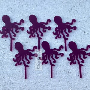 DIGITAL DOWNLOAD Hand-drawn Octopus Cupcake Topper Svg, Digital Design ...