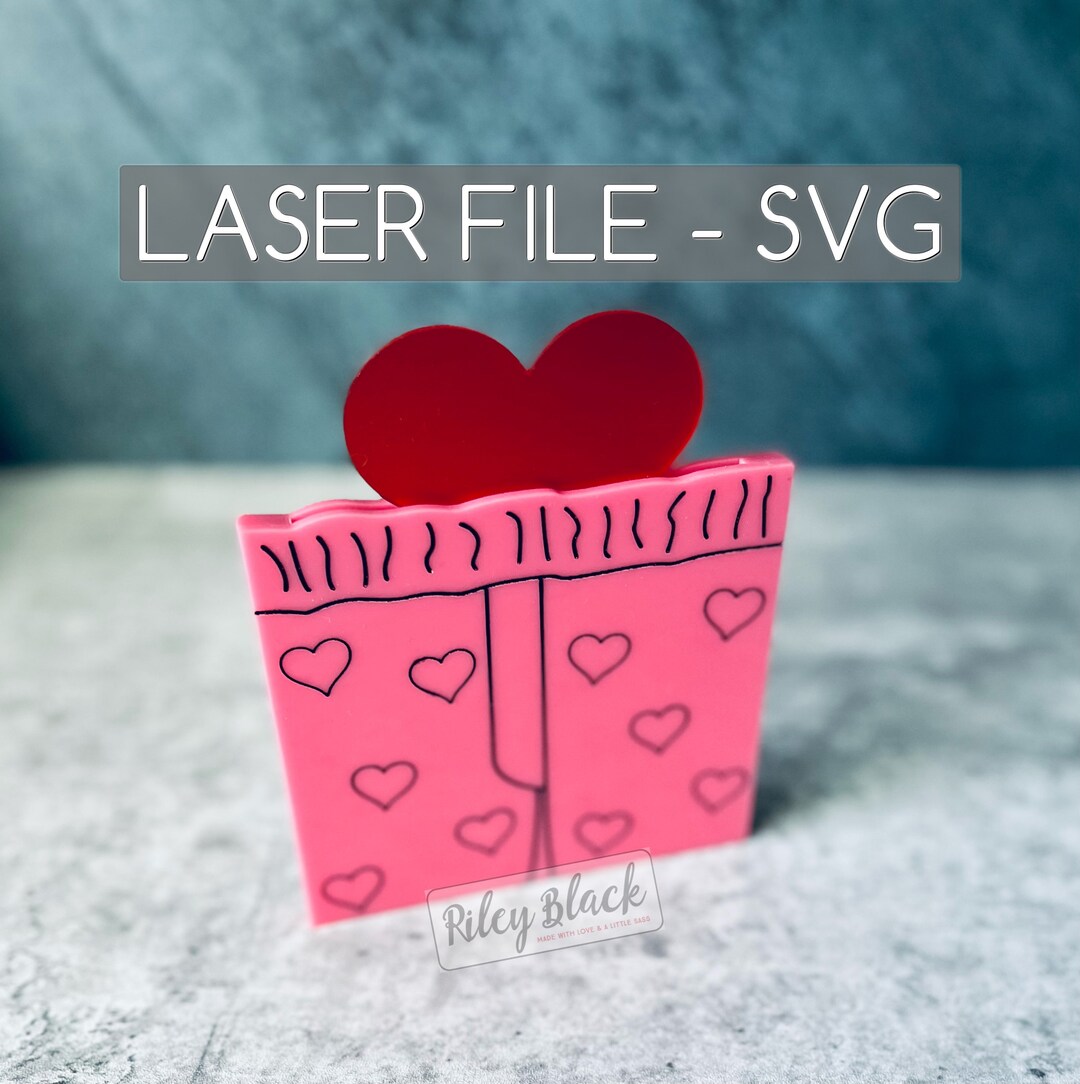 DIGITAL DOWNLOAD Penis Ribbon Gift Card Holder Svg, Laser Cut File ...