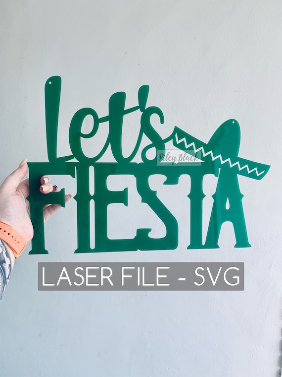 DIGITAL DOWNLOAD Let's Fiesta Backdrop Sign Svg Digital - Etsy