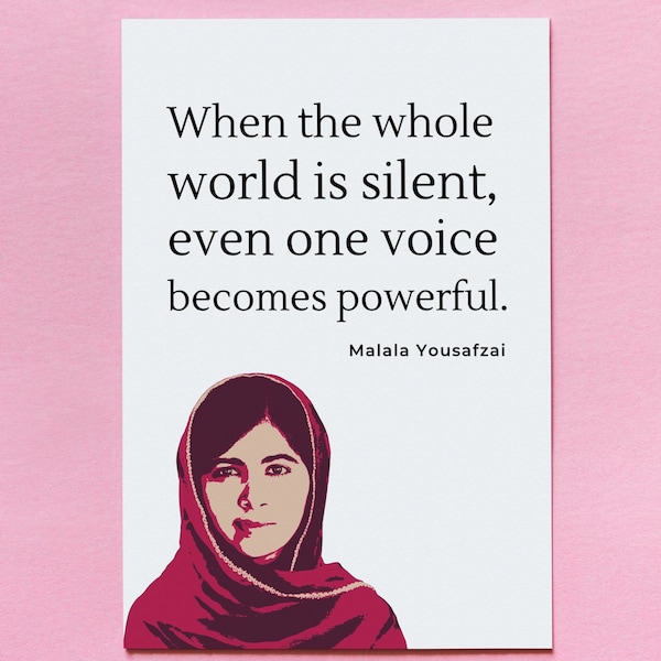Malala Yousafzai - Etsy