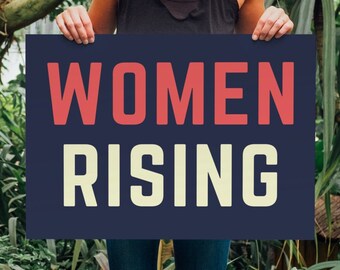 Nevertheless She Persisted Sign, PRINTABLE Women's March Protest Sign ...