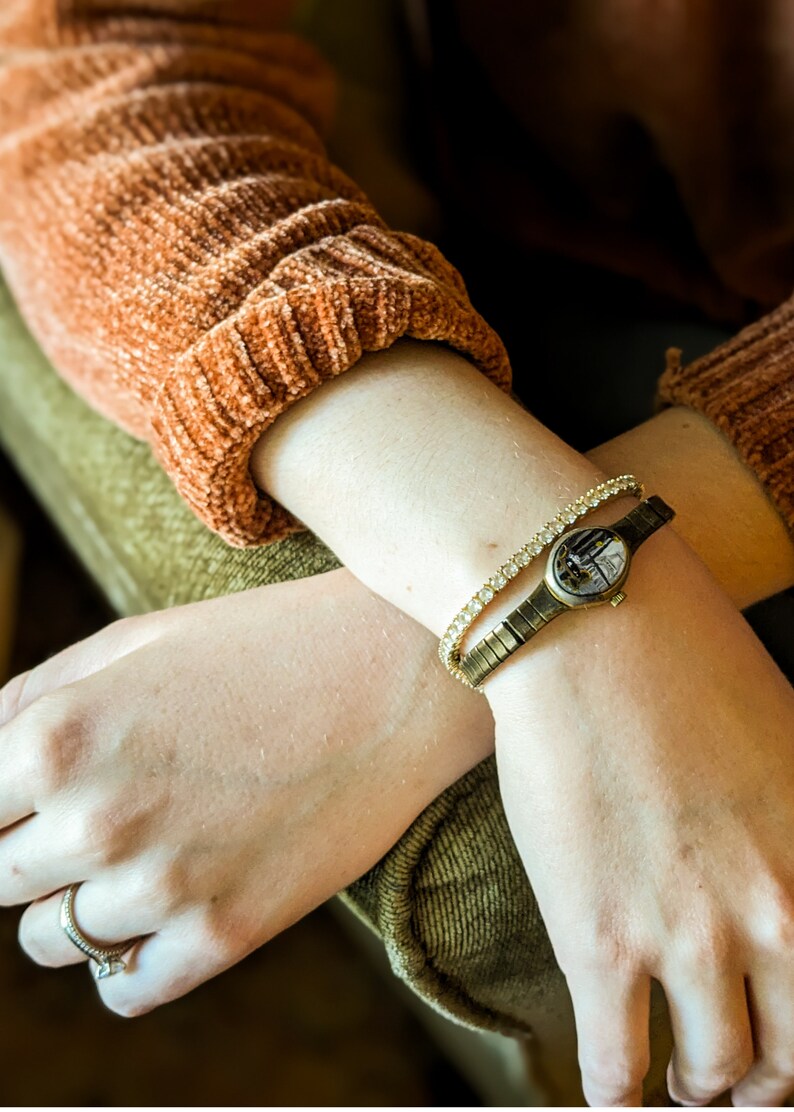 Hand Painted Vintage Watch, Hand Painted Jewelry, Painted Bracelet ...