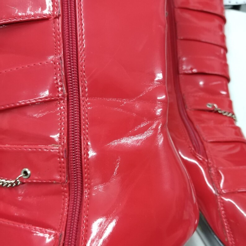 Vintage Drag Queen PVC Vinyl Shiny Red Pointy Stiletto Fetish | Etsy