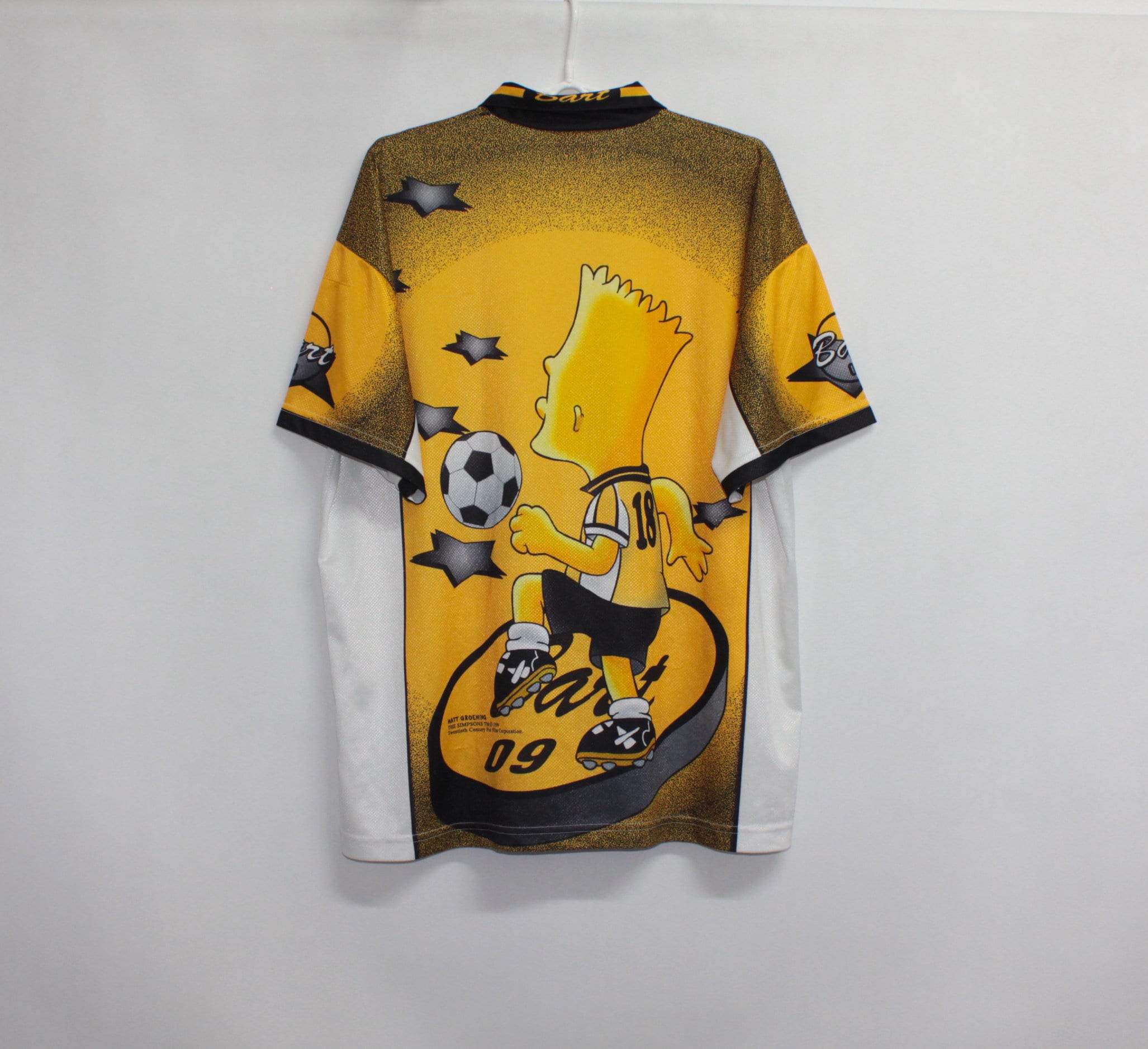 Vtg 90s The Simpsons Bart Simpson Football Soccer Top Tee T | Etsy