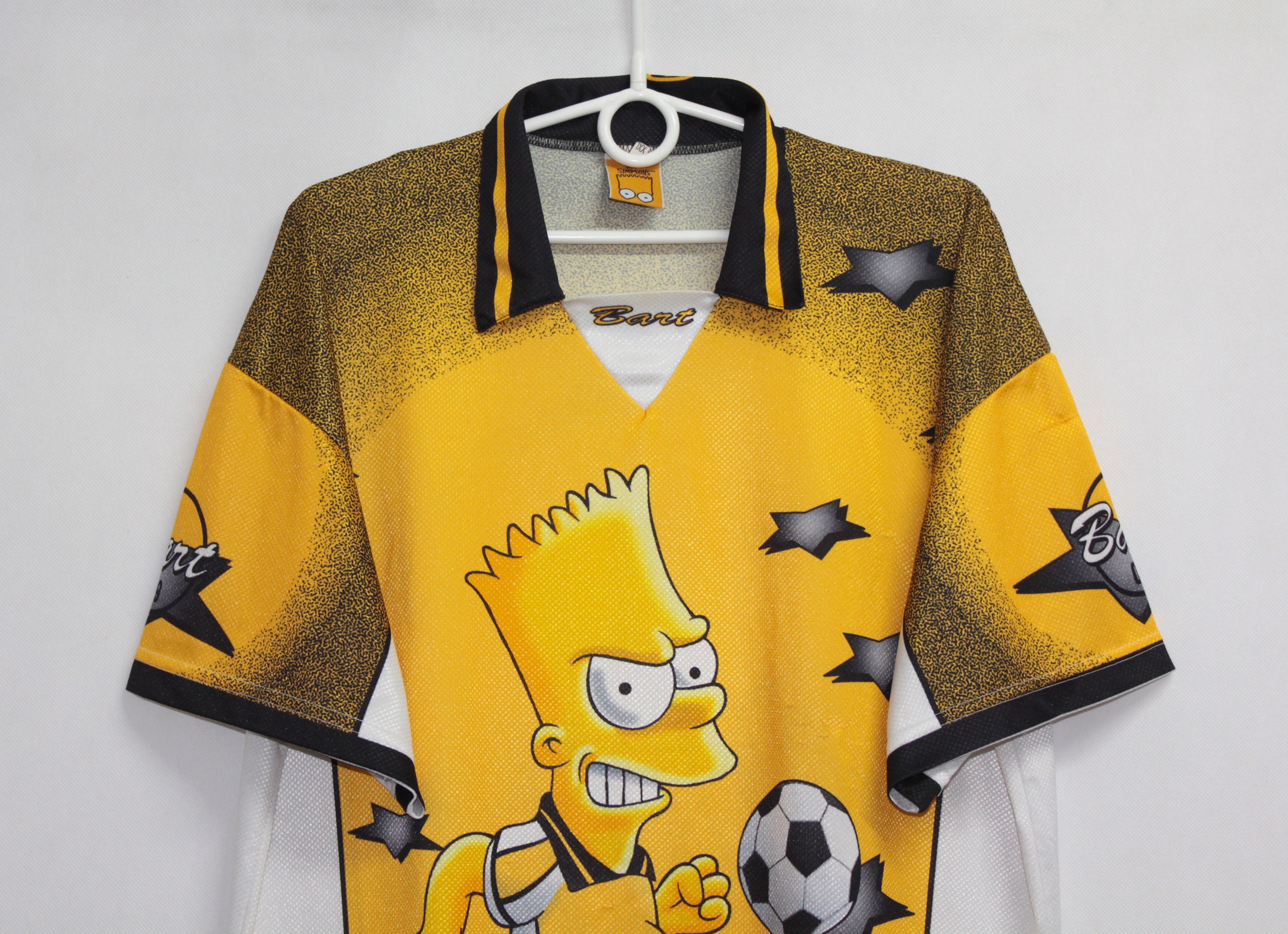 Vtg 90s The Simpsons Bart Simpson Football Soccer Top Tee T | Etsy