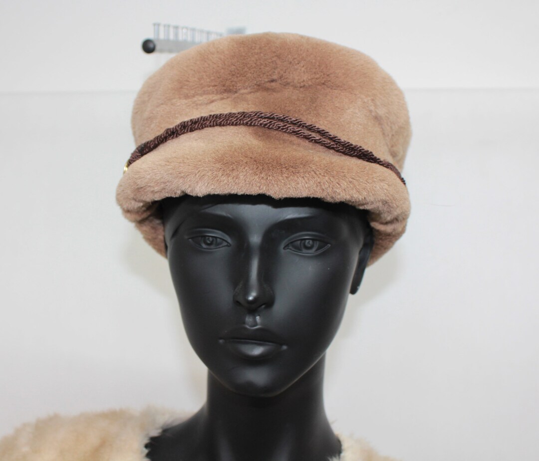 Vintage 70s Beige Fur Winter Russian Cap Hat Size S - Etsy Denmark