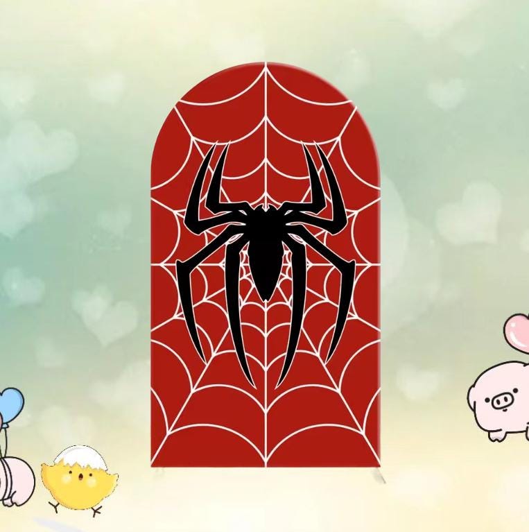 Spider-man Arch Backdrop Cover, Double Sided Birthday Party Decor - Etsy