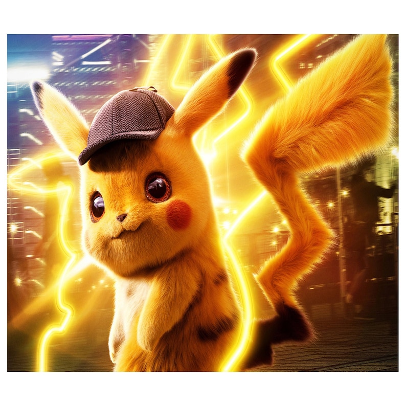 Cartoon Pikachu 2 Full Drill Square/round Diamond Animal 5D DIY Diamond ...