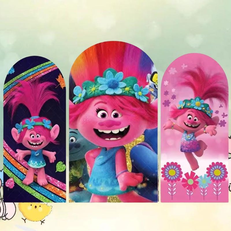 Trolls Backdrop - Etsy