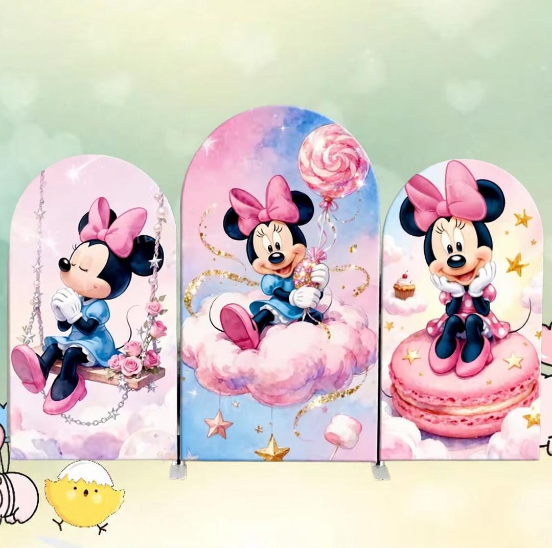 Minnie Mouse Arch Backdrop, Kids Birthday Party Decoration - Etsy