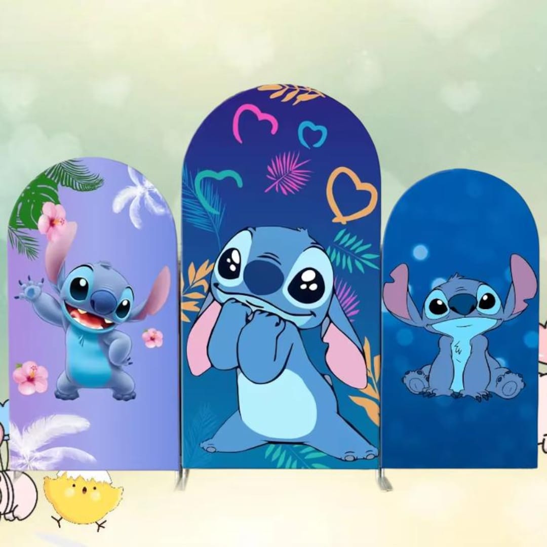 Lilo & Stitch Arch Backdrop Cover: Double Sided Party Decor - Etsy