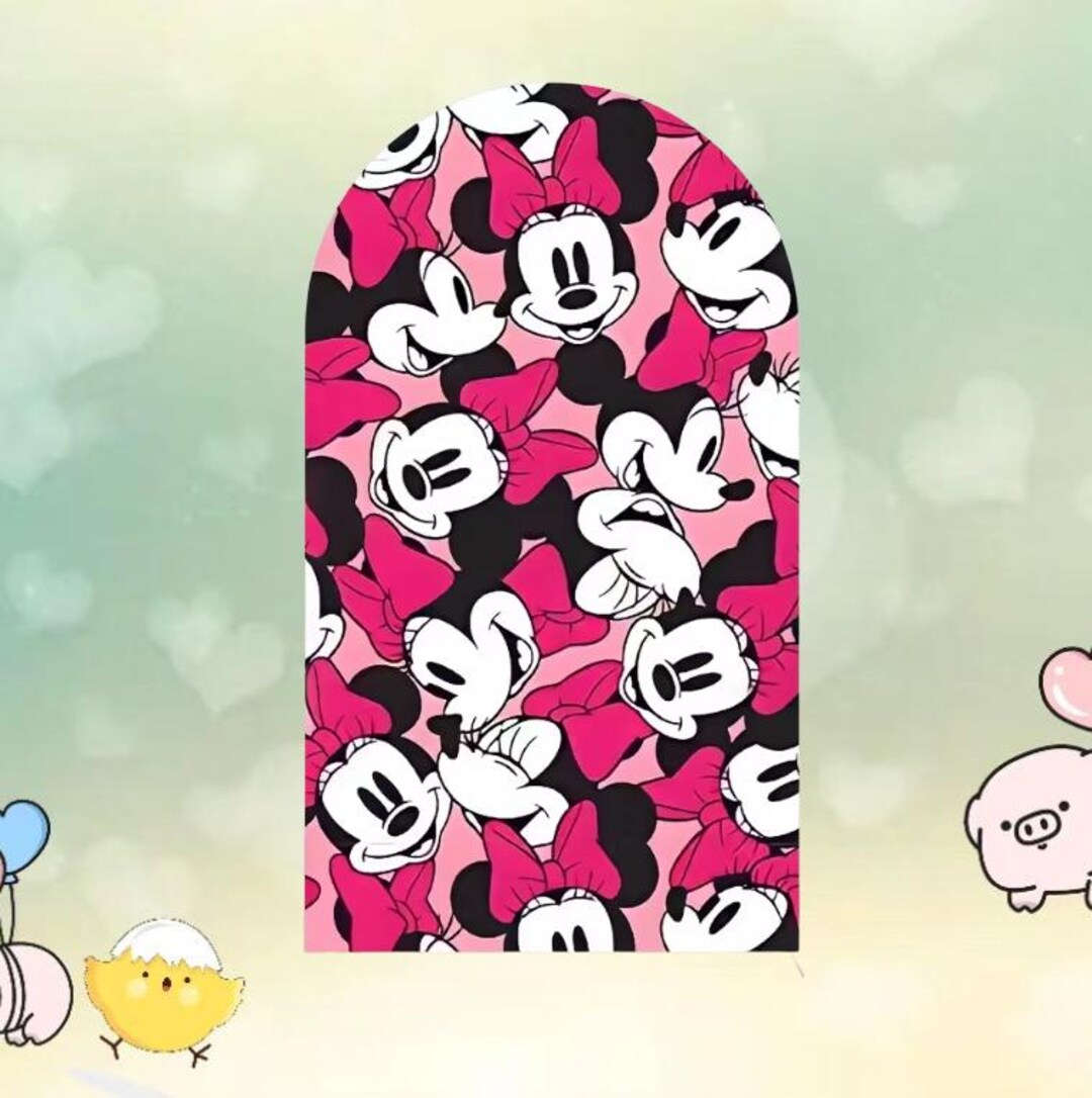 Minnie Mouse Arch Backdrop Cover: Baby Shower Birthday Party Decor - Etsy