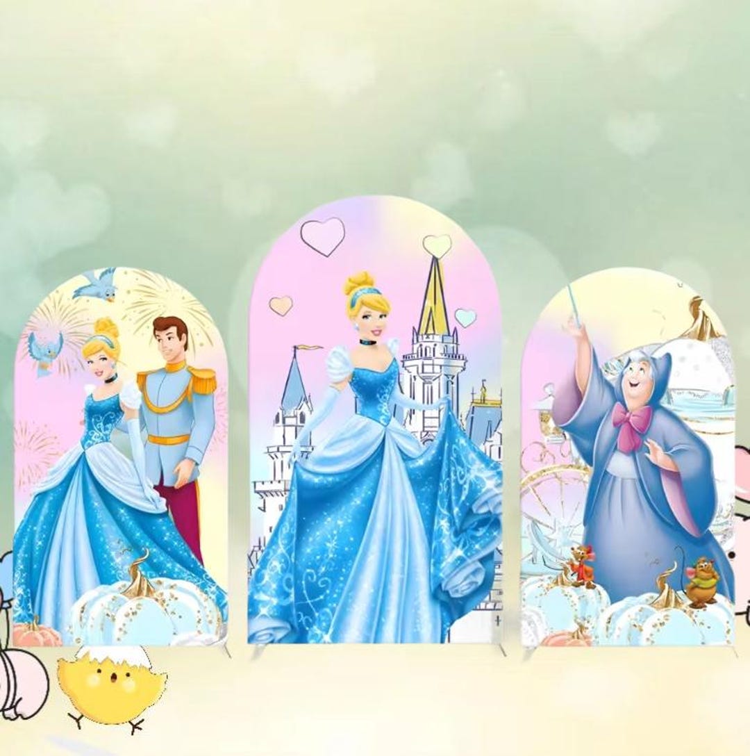 Cinderella Arch Backdrop Cover, Princess Birthday Party Decor - Etsy