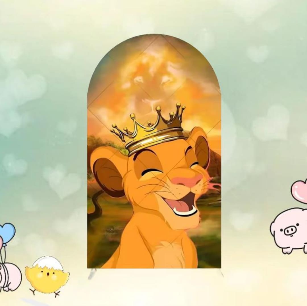 Lion King Arch Backdrop: Simba Birthday Party, Baby Shower Decor - Etsy