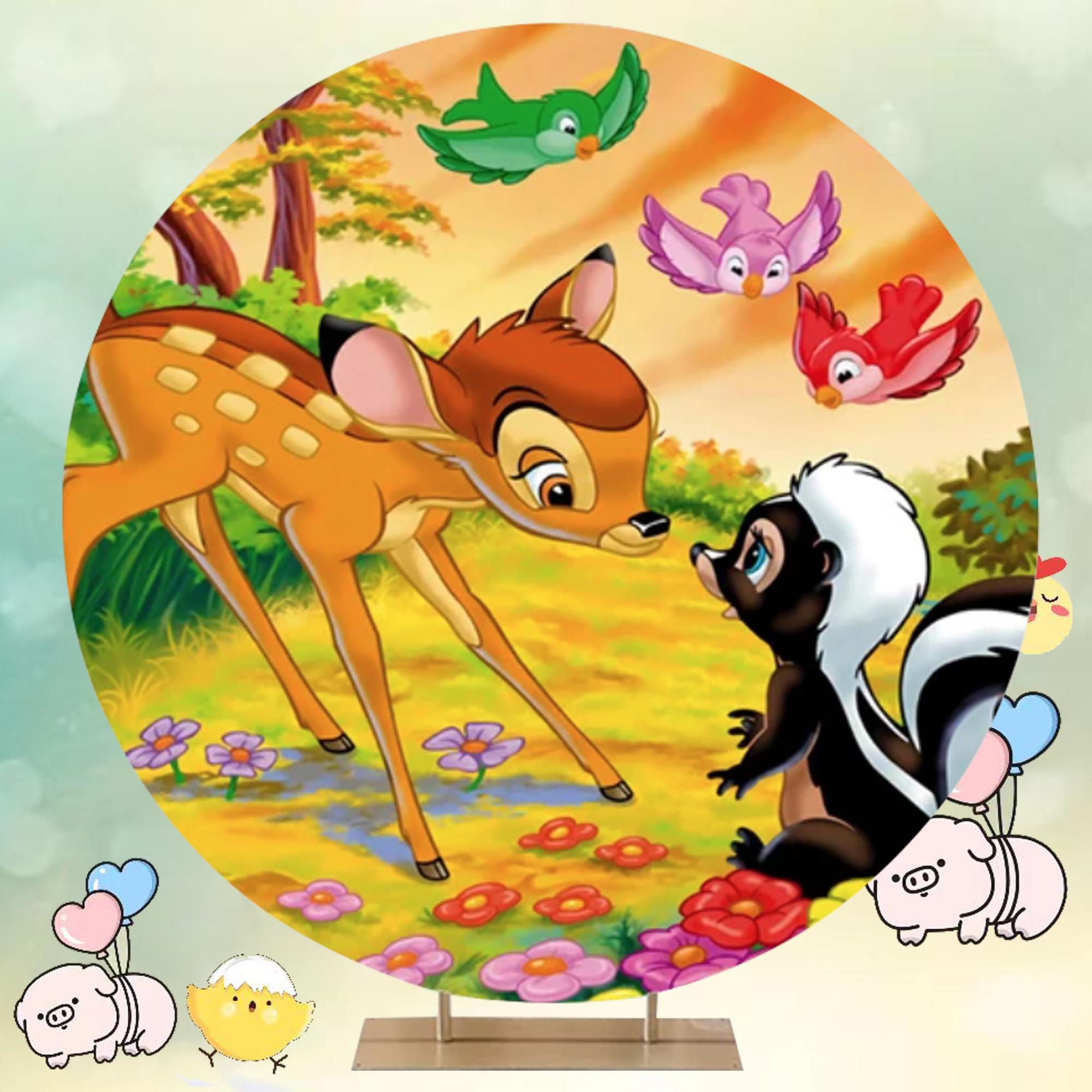 Bambi Round Backdrop, Disney Birthday Party Photo Prop - Etsy