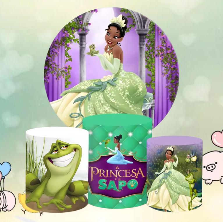 Princess Tiana Round Backdrop, Baby Shower Birthday Party Decor - Etsy