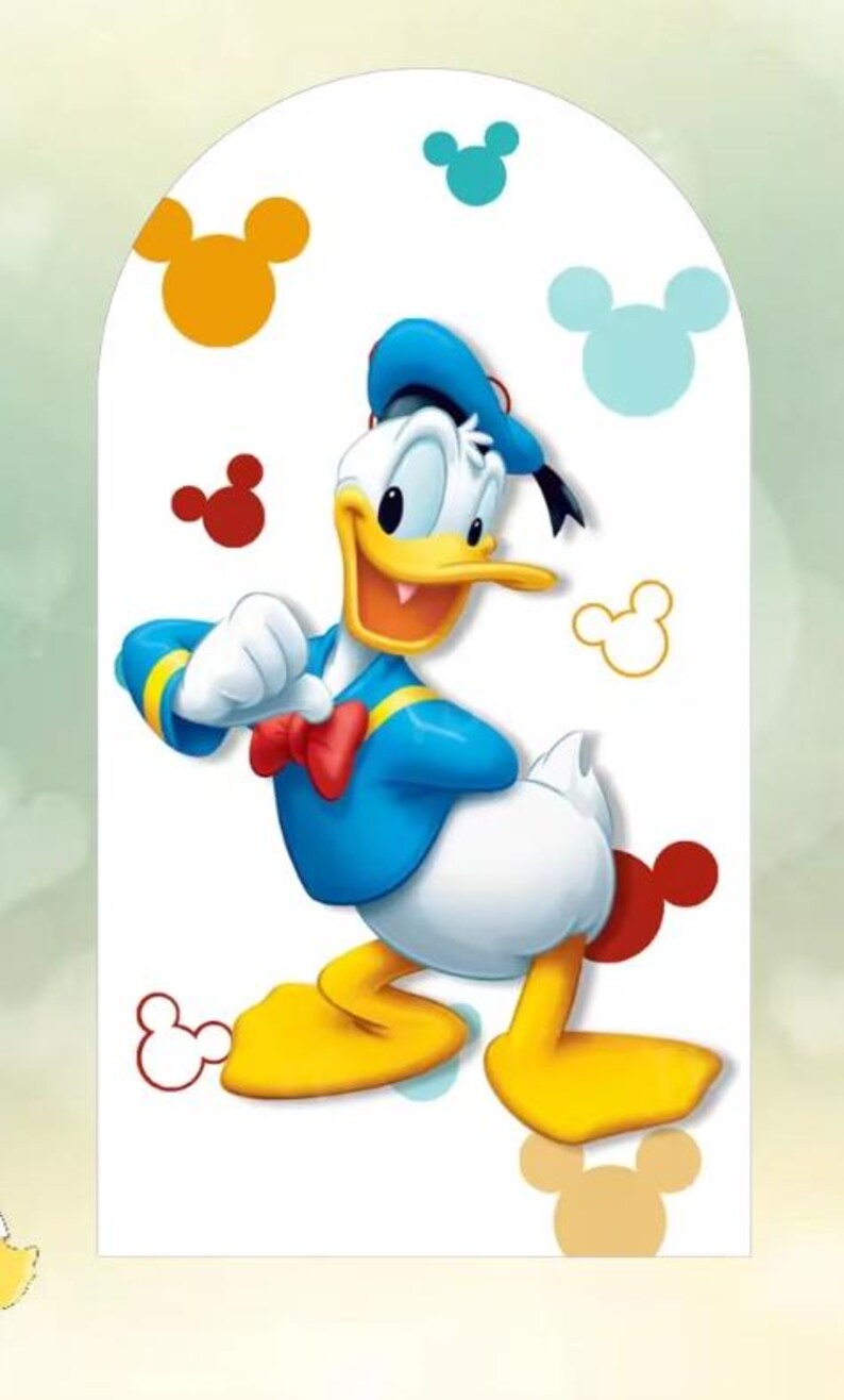 Disney Arch Backdrop: Goofy, Donald Duck, Mickey Mouse Party Decor - Etsy