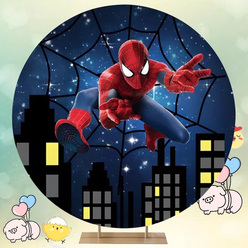 Spiderman Circle Svg - Etsy