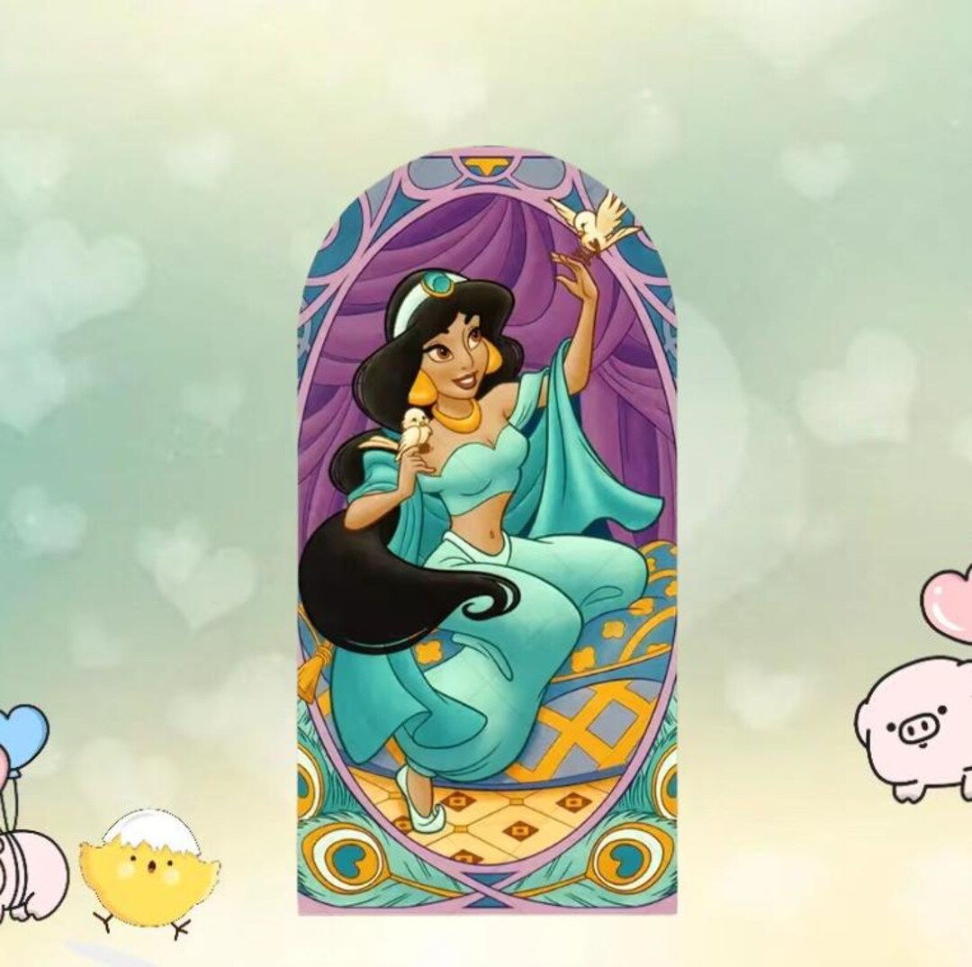 Princess Jasmine Arch Backdrop: Aladdin Birthday Party Decor - Etsy