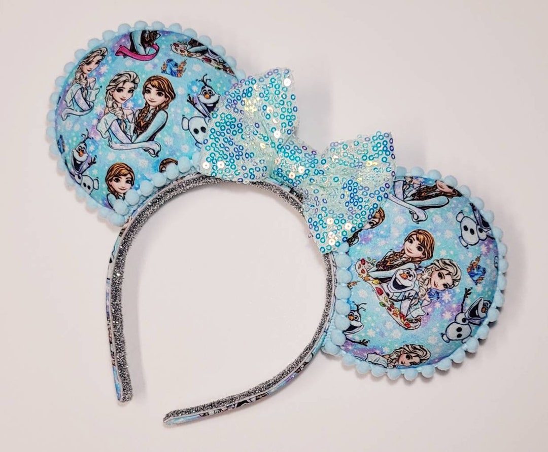 Kids Blue Frozen Ice Ears, Minnie Ears, Mickey Ears, Custom Ears, Mouse ...