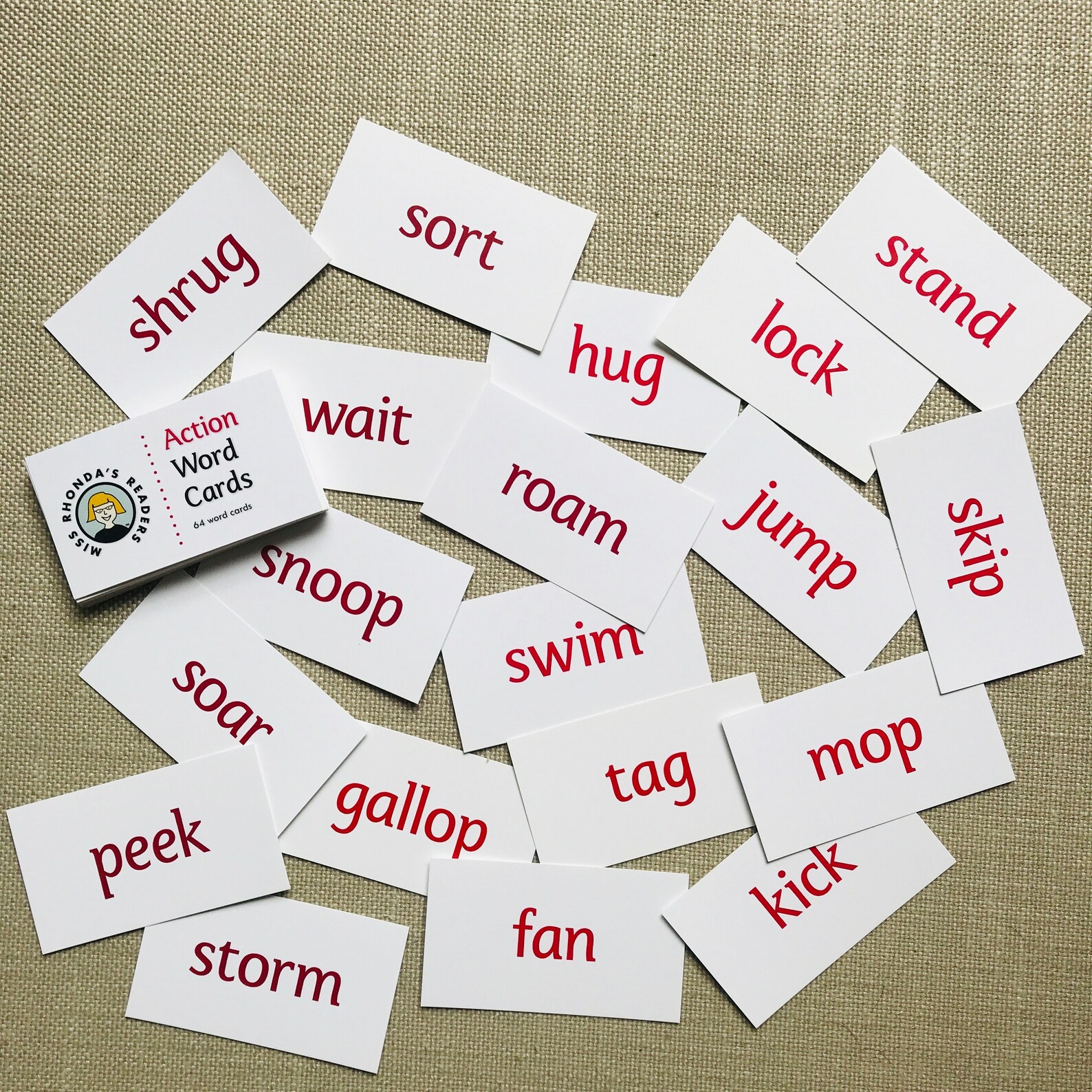 Action Word Cards - Etsy
