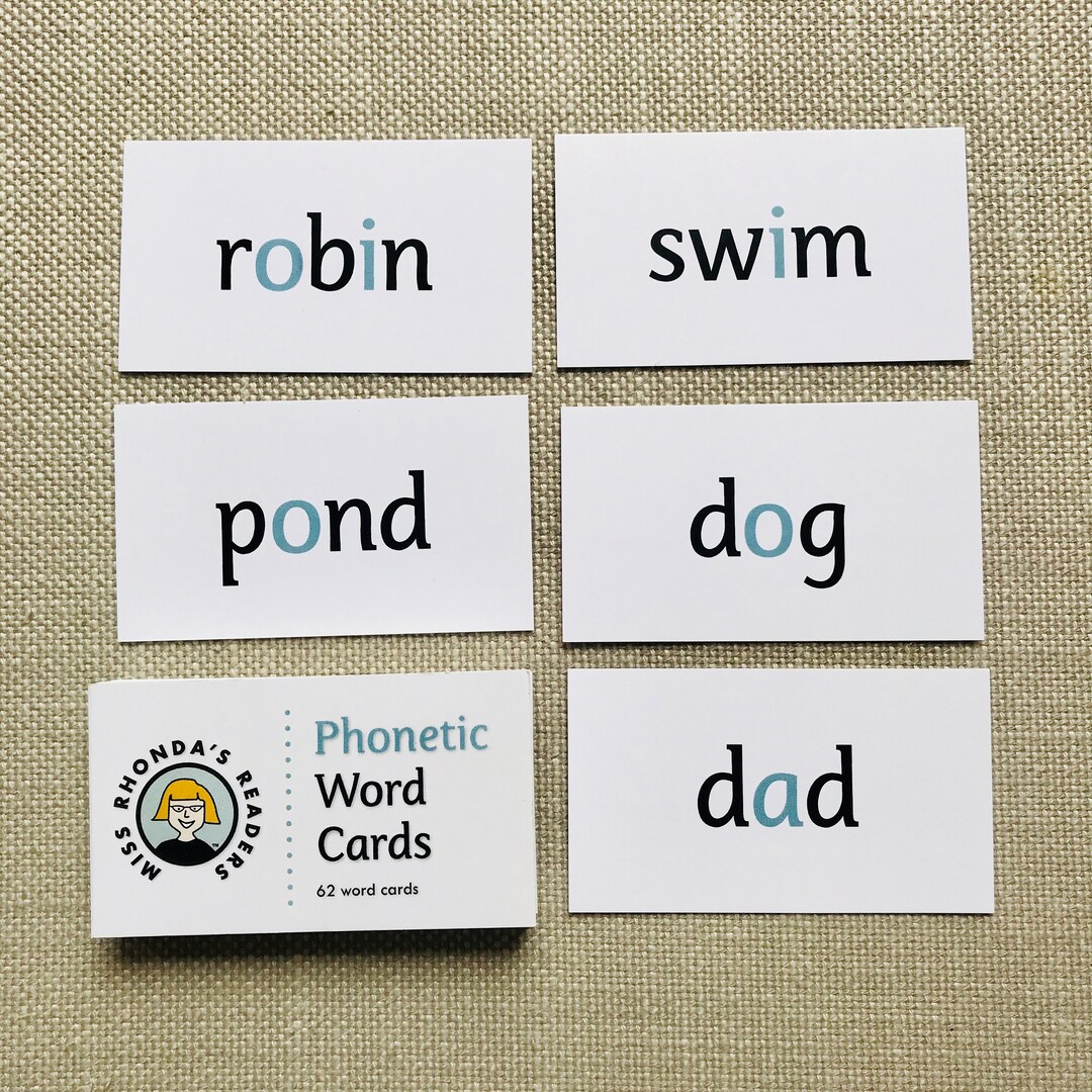 Phonetic Word Cards - Etsy