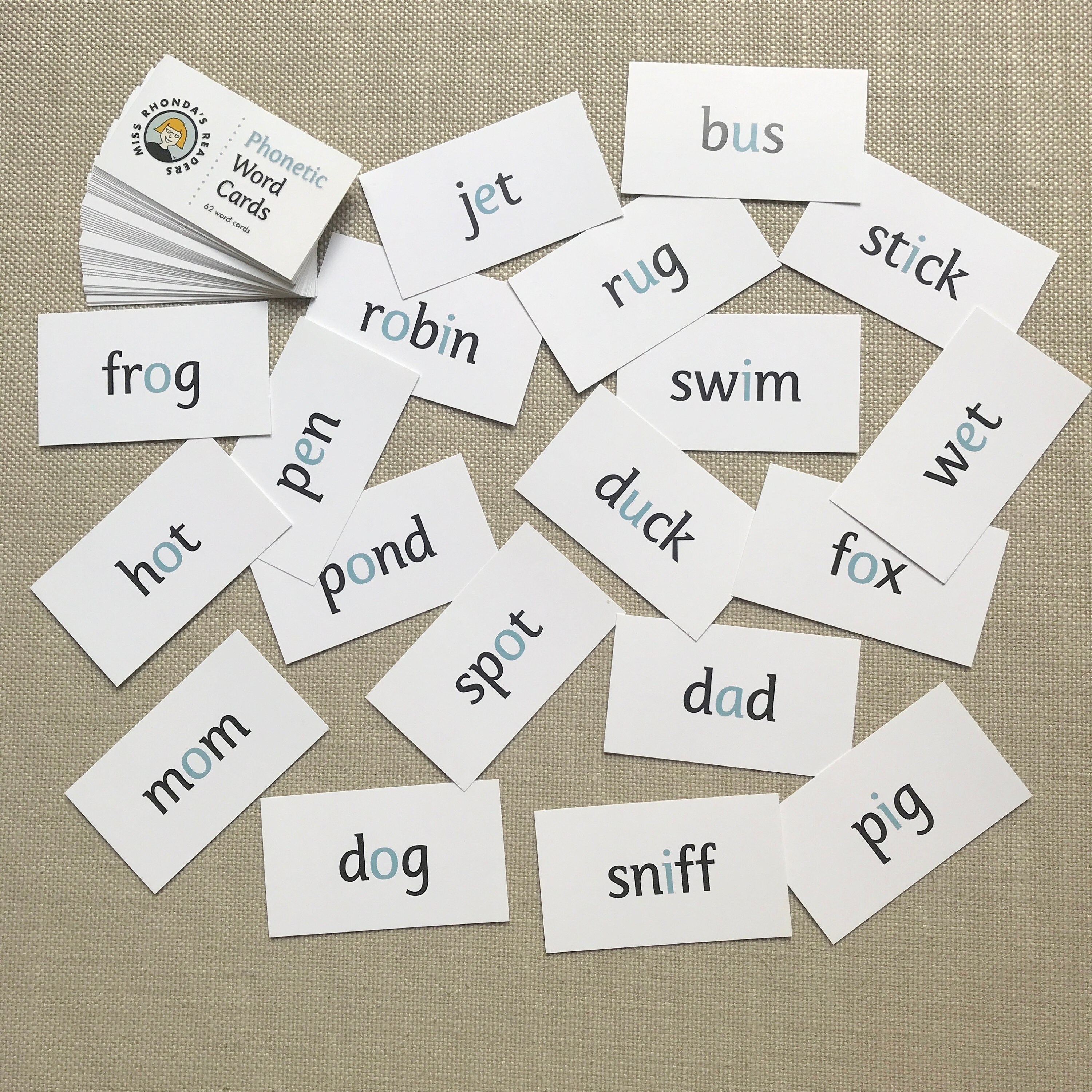 Phonetic Word Cards - Etsy