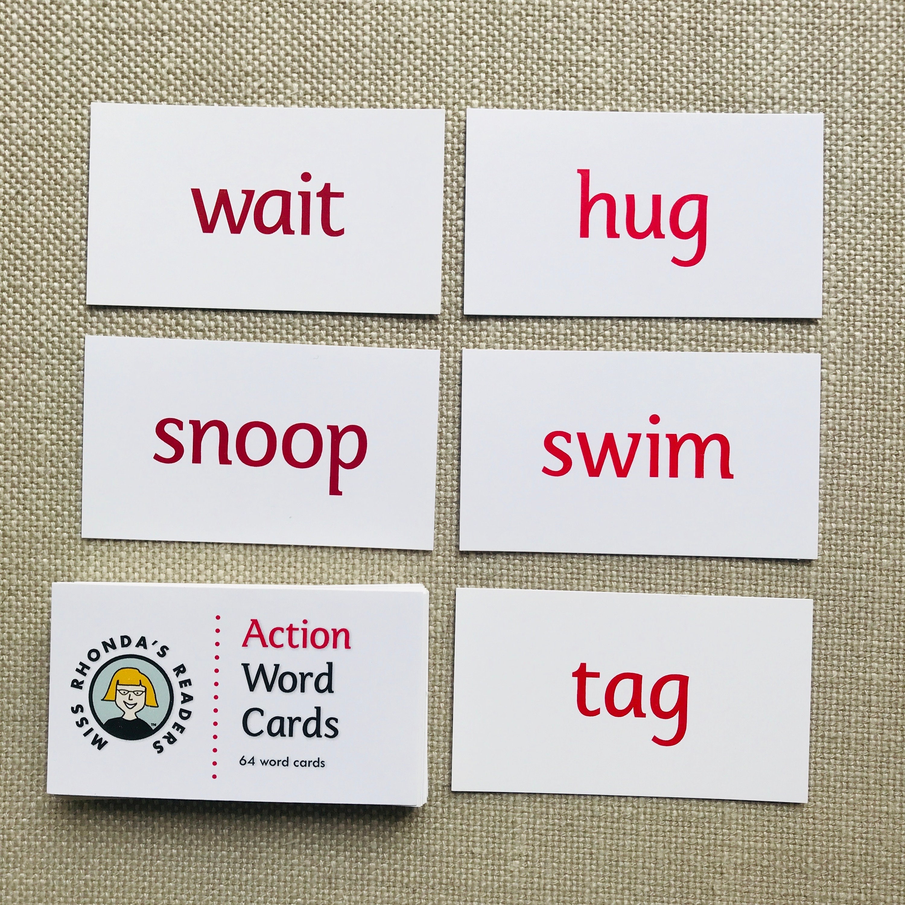Action Word Cards - Etsy