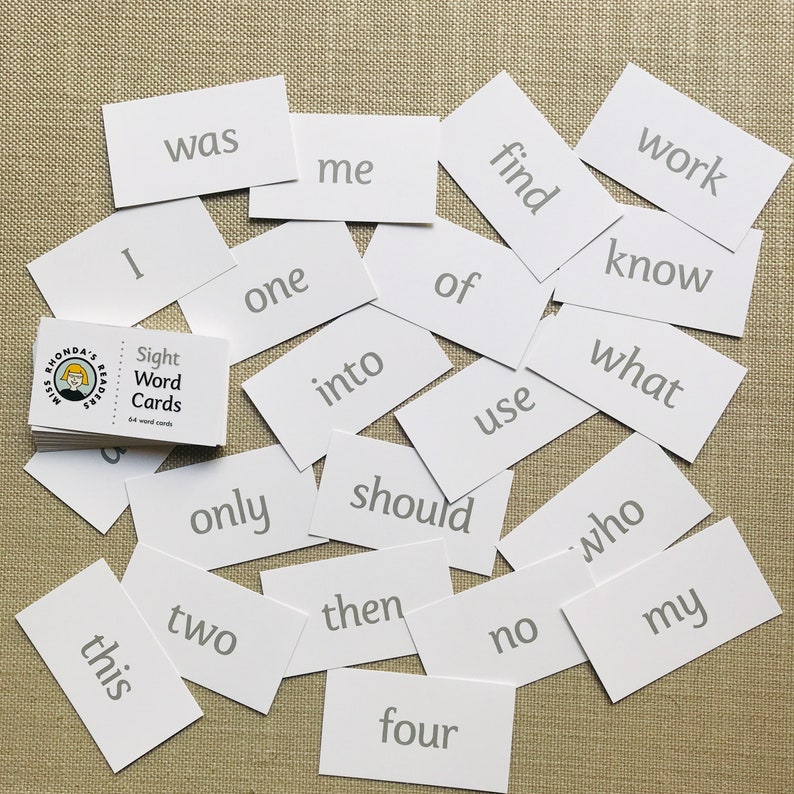 Sight Word Cards - Etsy