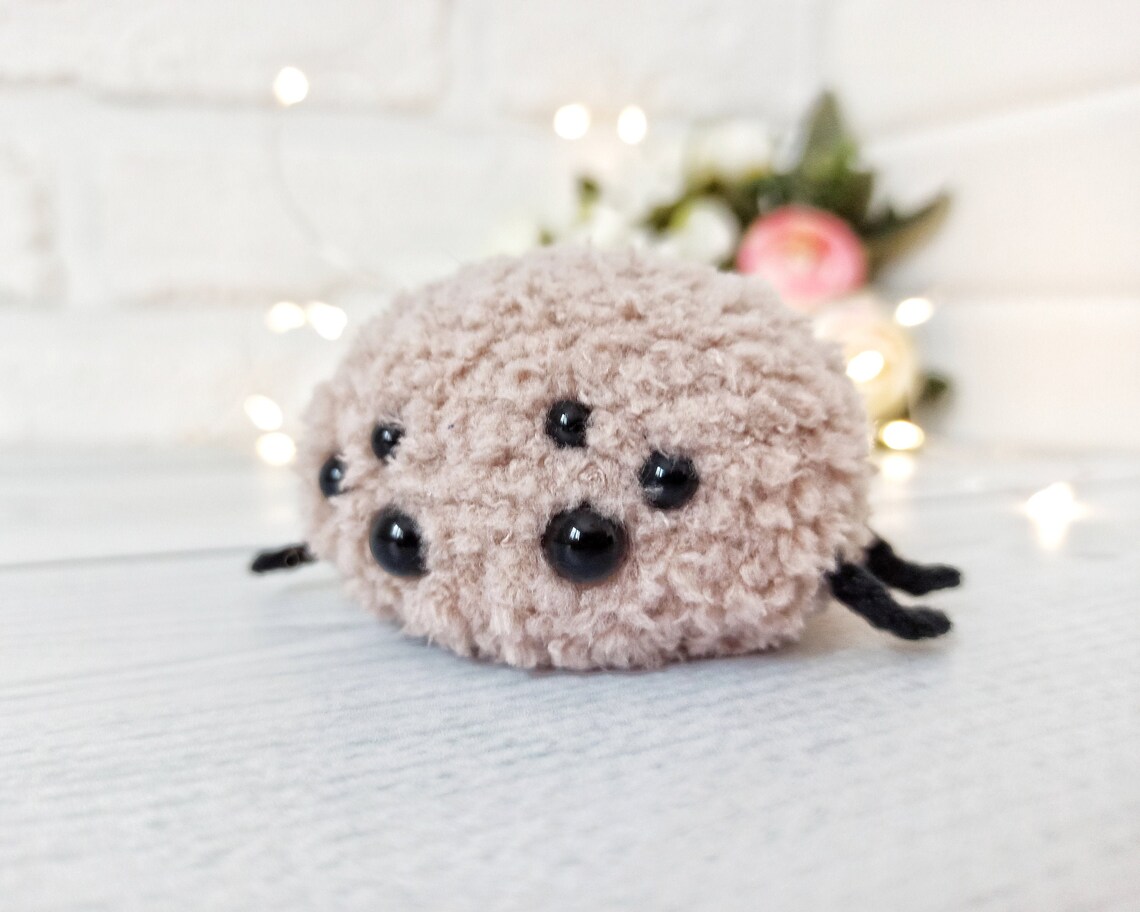Worry pet spider toy cute squishy spider toy pocket pets | Etsy