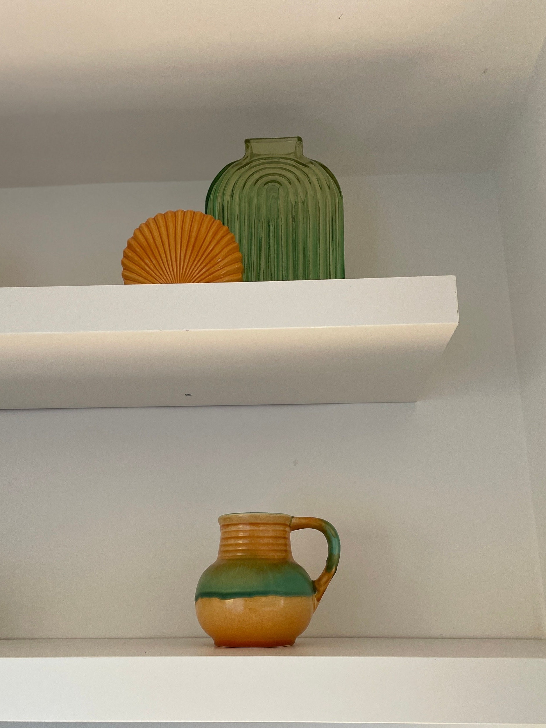 1920s Art Deco Wilton Ware Vase/jug in Orange and Green "roman" Design ...