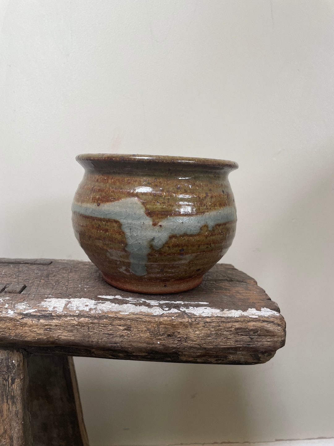 Vintage Studio Pottery Pot by New Zealand Potter Paul Melser - Etsy