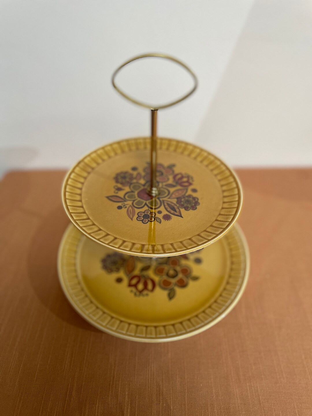 Vintage Two Tier Palissy "sierra" Retro, Mid Century Cake Stand - Etsy
