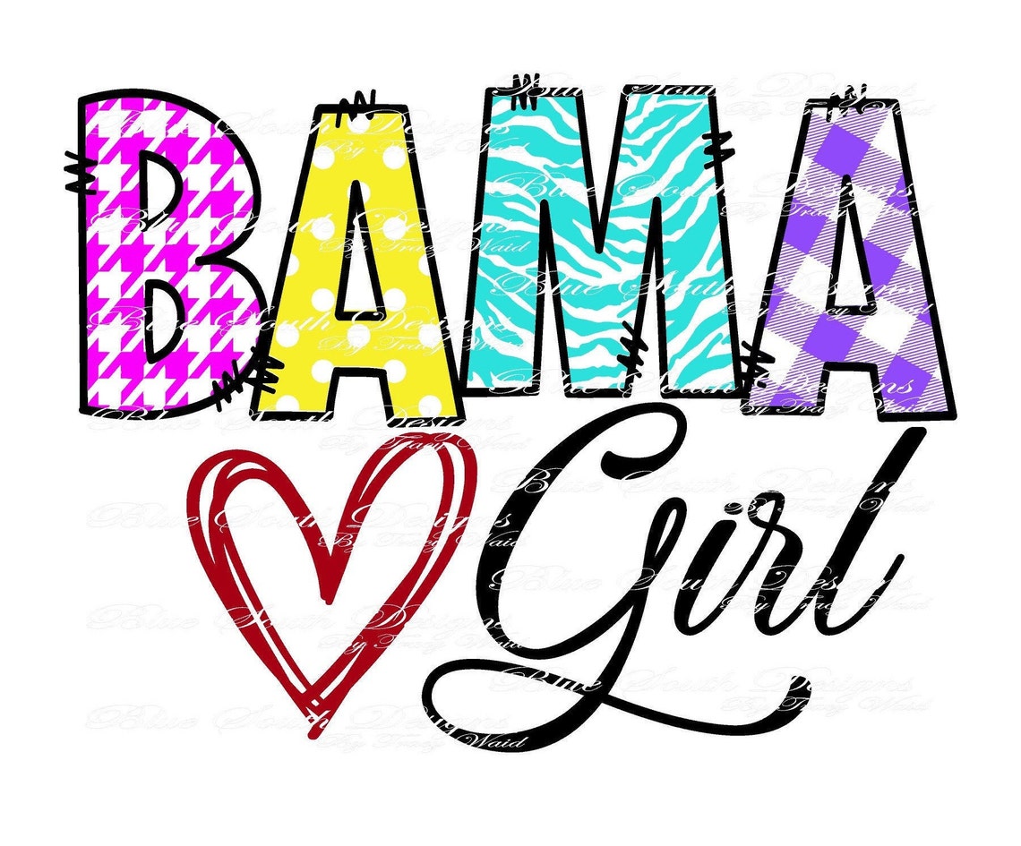 Bama Girl Svg Alabama Girl Svg Design Cute Women's | Etsy