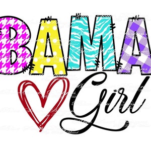 Bama Girl Svg, Alabama Girl Svg Design, Cute Women's T-shirt Design ...