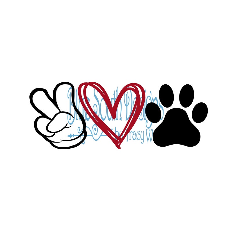 Peace Love Pets svg Peace Love Dogs Peace Love Cats Peace | Etsy