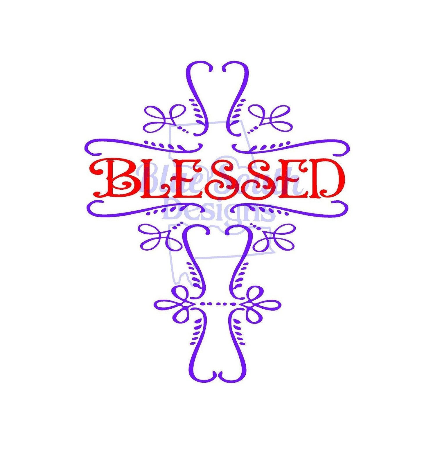 Blessed svg pdf png jpg Cross Design Christian Shirt | Etsy