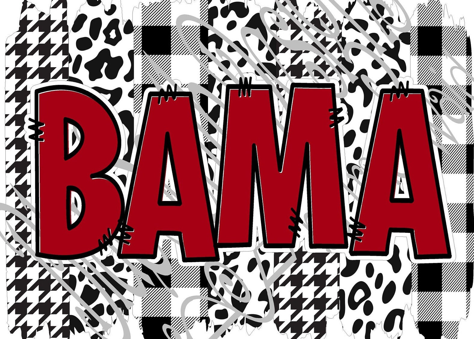 Bama Girl Brush Strokes SVG Bama Girl Brush Strokes - Etsy