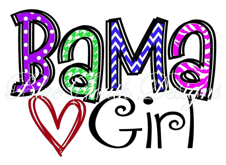 Bama Girl Svg Alabama Girl Svg Design Cute Women's | Etsy