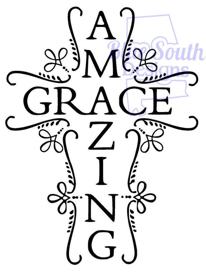 Grace Cross SVG, Christian Shirt Design (digital Download) - Etsy