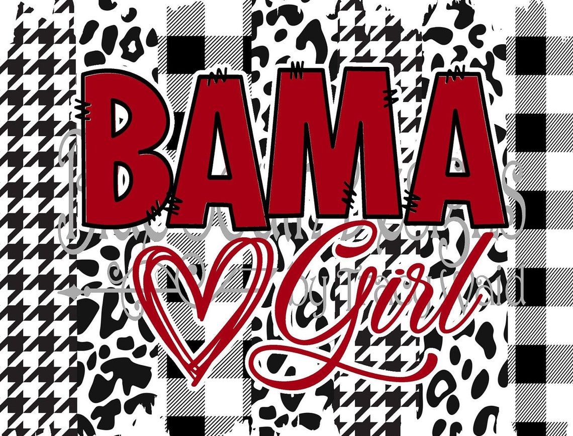 Bama Girl SVG PNG: Alabama Shirt Design (digital Download) - Etsy