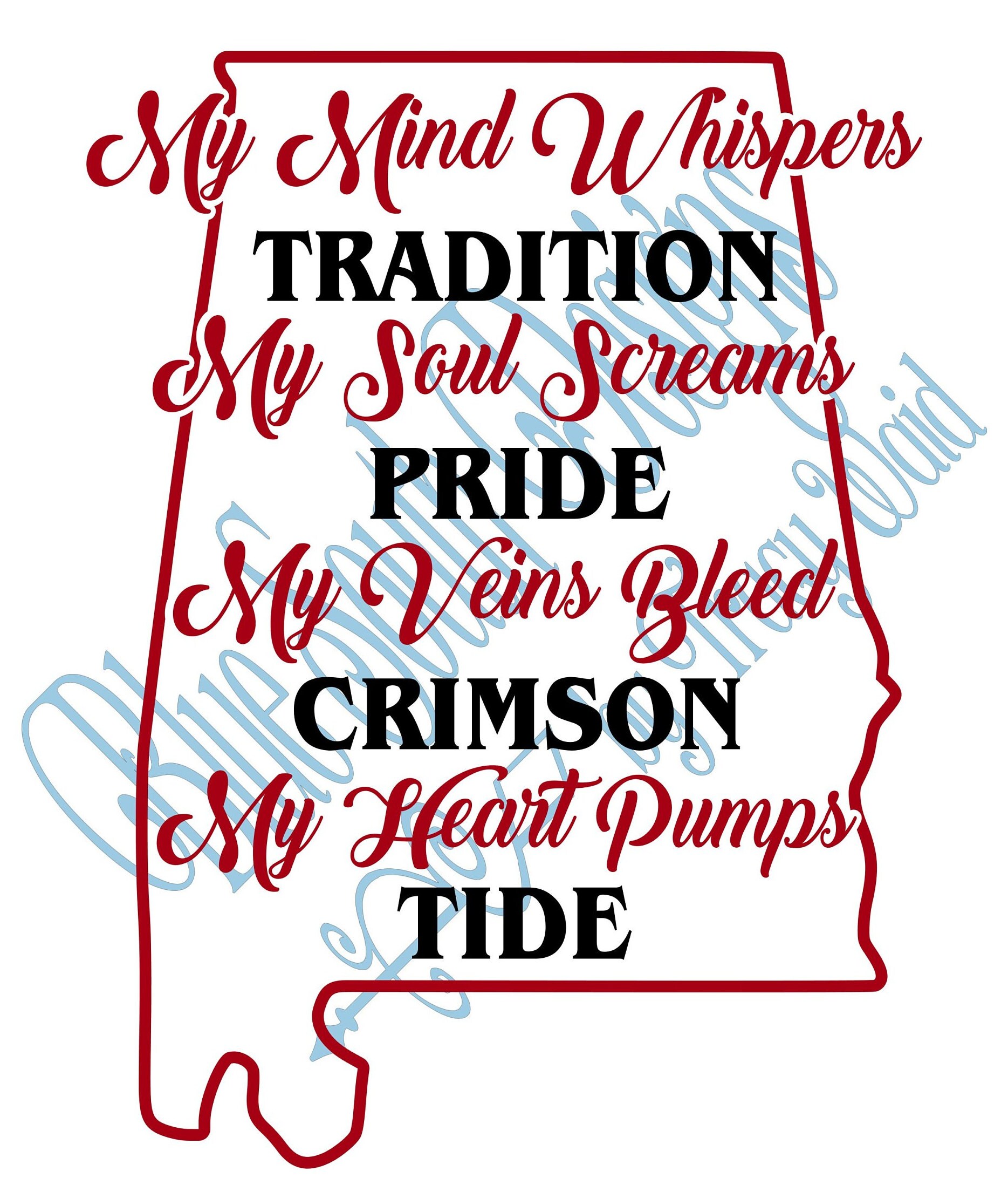 Alabama Tradition SVG State of Alabama Southern Tradition - Etsy
