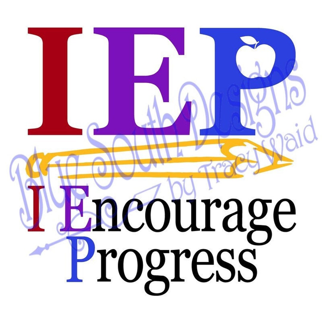 Encourage Progress IEP SVG, Special Education Teacher Gift (digital ...