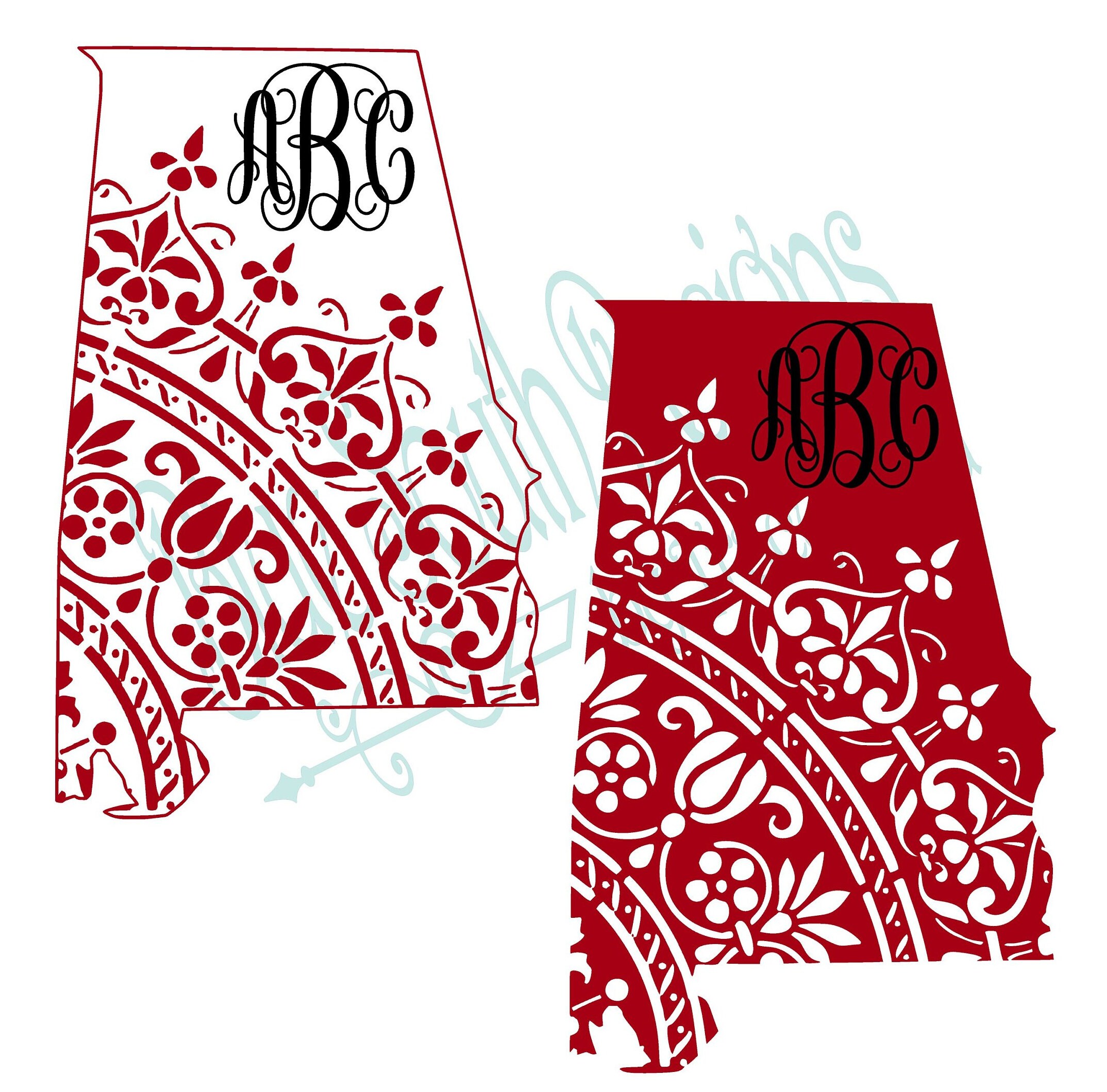 Alabama Mandala Monogram SVG Alabama Sublimation PNG Alabama | Etsy