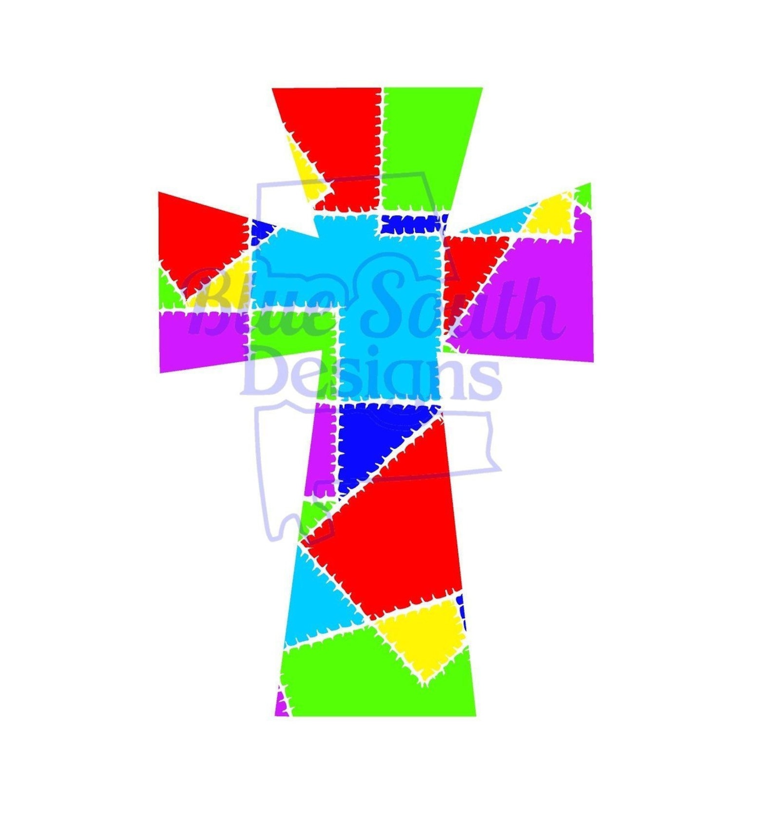 Patchwork Cross SVG Cross Design Svg Colorful Cross Style | Etsy